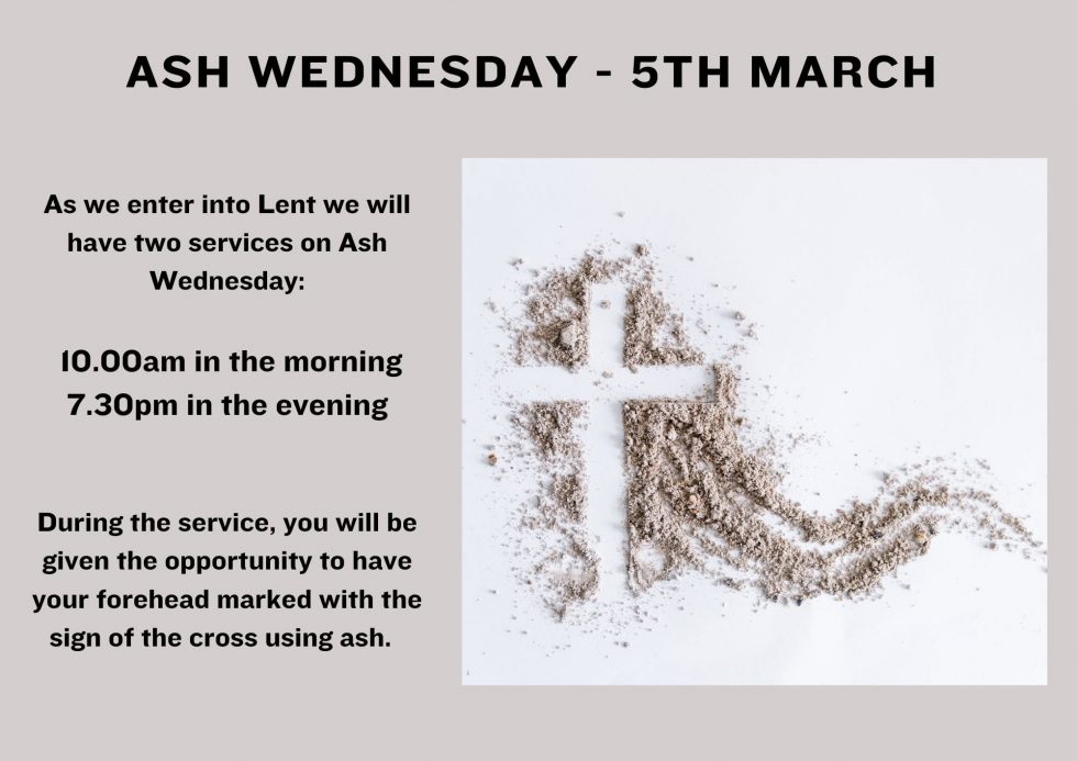 Ash Wednesday Services | St Aidans